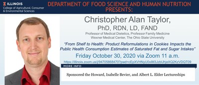 FSHN 597 Fall 2020 Graduate Seminar- Dr. Christopher Taylor- Oct. 30 ...