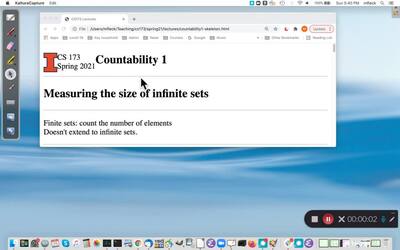 CS 173 (Spring 2021) Countability 1 - Illinois Media Space
