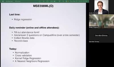 Normalization, Cross Validation, Kernel Ridge Regression - Illinois ...