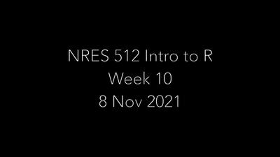 NRES 512 Week 10 - Data Exploration 2 - Illinois Media Space