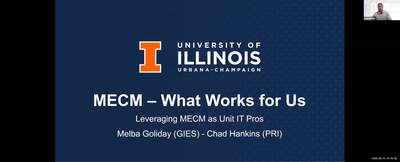 MECM – What Works for Us - Illinois Media Space