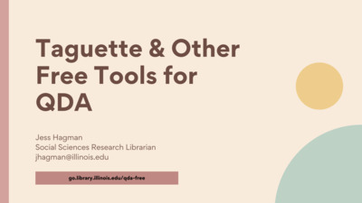 Taguette and Other Free Tools for Qualitative Data Analysis - Savvy ...