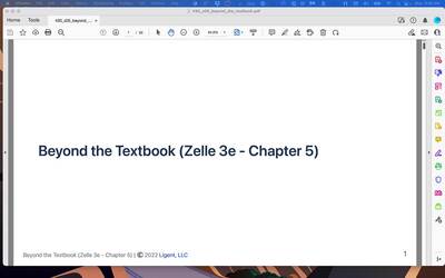 Lecture: IS430 - BTTB Zelle Chapter 5 - Illinois Media Space