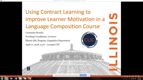 CLIC Webinar: "Using Contract Learning to Improve Learner Motivation in ...