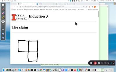 CS 173 (Spring 2021) Induction 3 - Illinois Media Space