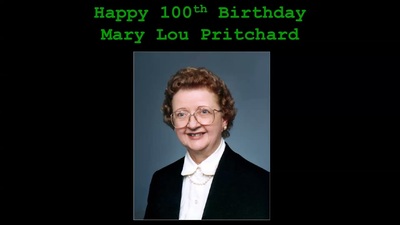 FIRST DAY - CENTENNIAL - MARY LOU HANSON PRITCHARD HONORARY SYMPOSIUM ...