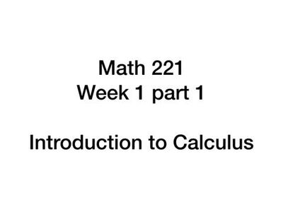 Math 221 Week 01 part 1 - Illinois Media Space