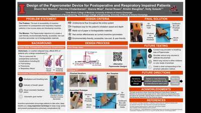 Poster: Paperometer: a low-cost incentive spirometer for COVID-19 ...