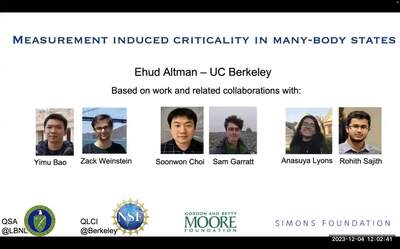 AJL-ICMT Seminar: Ehud Altman, University of California Berkeley, 12/4 ...