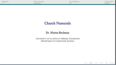 Church Numerals - Illinois Media Space