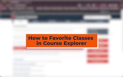 How to Favorite Classes in Course Explorer - Illinois Media Space