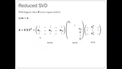 SVD - 2: Reduced form - Illinois Media Space