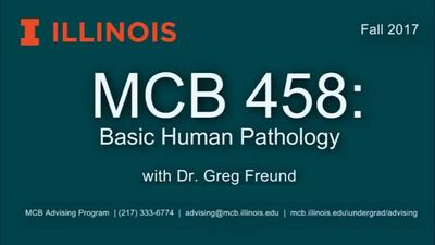 MCB 458- Basic Human Pathology, a conversation with Dr. Greg Freund ...