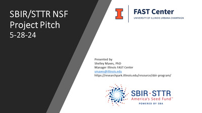 SBIR/STTR Webinar - NSF Project Pitch & Recent Trends - Illinois Media ...