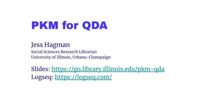 PKM Software for Qualitative Data Analysis - Savvy Researcher - Fall ...