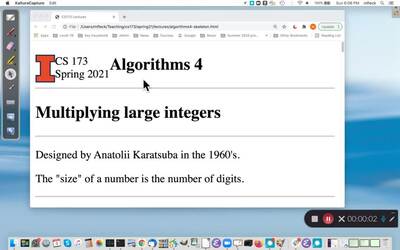 CS 173 (Spring 2021) Algorithms 4 - Illinois Media Space