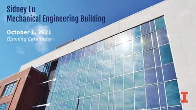 Sydney Lu Mechanical Engineering Building Ribbon Cutting - Illinois ...
