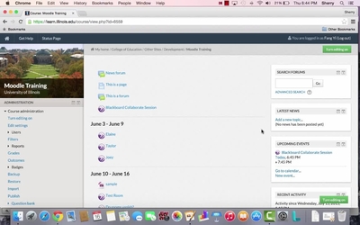 Accessing your Online Class from Moodle - Illinois Media Space