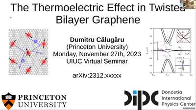 AJL-ICMT Special Seminar-Monday: Dumitru Calugaru, Princeton University ...