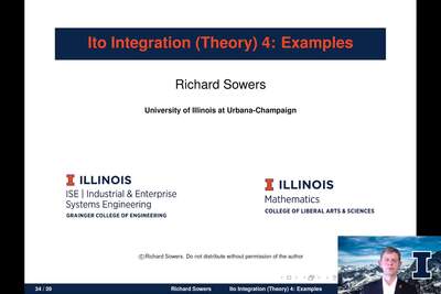 Ito Integration 4: Examples - Illinois Media Space