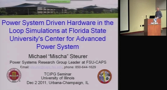 Power System Driven Hardware in the Loop Simulations at FSU Center for ...