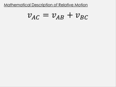 2 - Relative Velocity Equation - Illinois Media Space