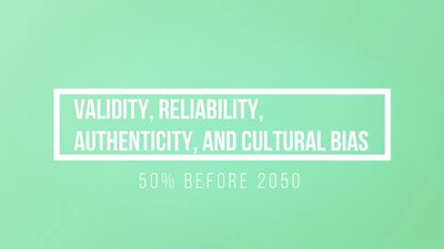 Validity, reliability, authenticity, and cultural bias in assessment ...