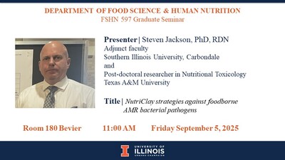 9-5-25 FSHN Graduate Seminar- Dr. Steven Jackson - Illinois Media Space