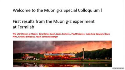 Special Colloquium - "First results from the Muon g-2 experiment at ...