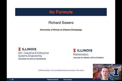 Ito Formula 1: Standard chain rule - Illinois Media Space