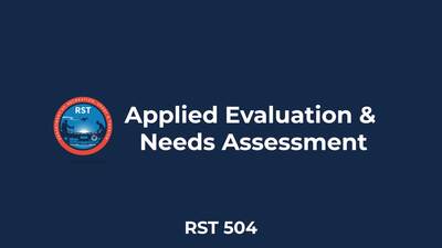 RST 504 | Module 3 - Examples of Needs Assessments and Evaluations ...