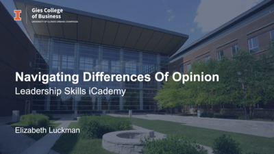 Navigating Differences of Opinion - Illinois Media Space