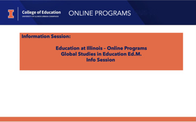 Education at Illinois - Online Programs, Global Studies in Education Ed ...