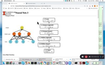 CS 440 (Fall 2020) Neural Nets 3 - Illinois Media Space