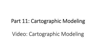 Part 11 - Video: Cartographic Modeling - Illinois Media Space