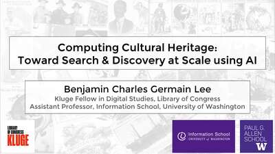 Computing Cultural Heritage: Toward Search & Discovery at Scale using ...