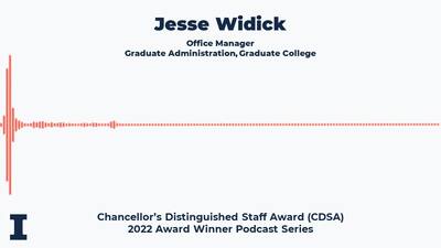 Jesse Widick - Chancellor's Distinguished Staff Award (CDSA) Award ...