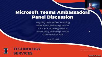 G2 - Microsoft Teams Ambassadors Group Panel Discussion: ITPF SP23 ...