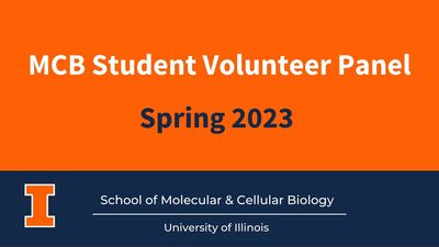 MCB Student Volunteer Panel, Spring 2023 - Illinois Media Space