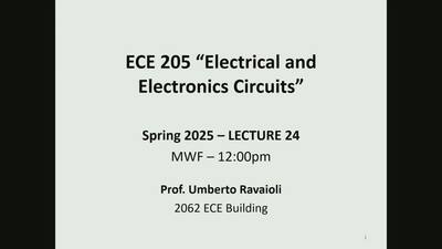 ECE 205 - Spring 2025 - Lecture 24 - Illinois Media Space