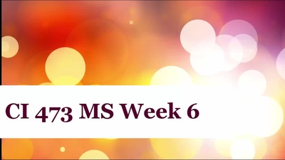 CI 473 MS Week 6 - Illinois Media Space