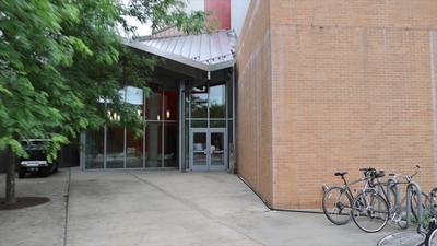 Directions to Vis Lab in Fine Hall from the side entrance of Lewis ...