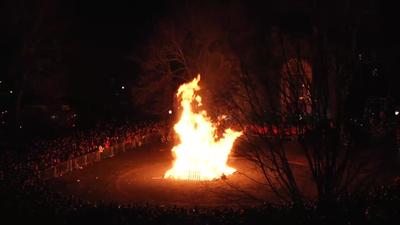 Bonfire on Cannon Green - Princeton University Media Central