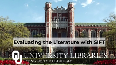 Evaluating the literature with SIFT - OU MyMedia