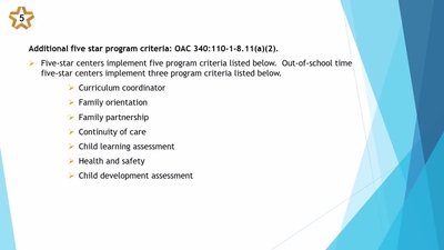 45. Center - Additional 5 star program criteria - updated 2025 - OU MyMedia