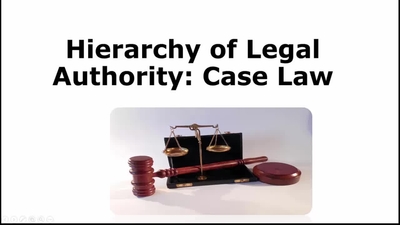 Hierarchy of Legal Authority: Case Law - University of Cincinnati ...