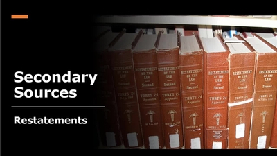 Introduction to Restatements & Finding them on HeinOnline - University ...