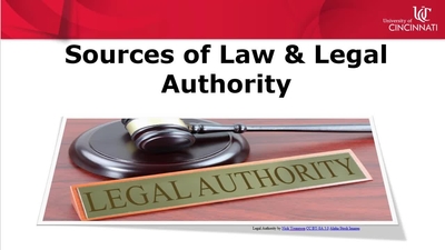 Introduction to Sources of Law & Legal Authority Video Part 2 ...