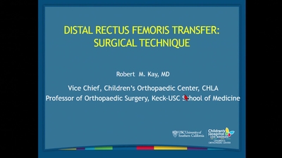 Distal Rectus Femoris Transfer - POSNAcademy