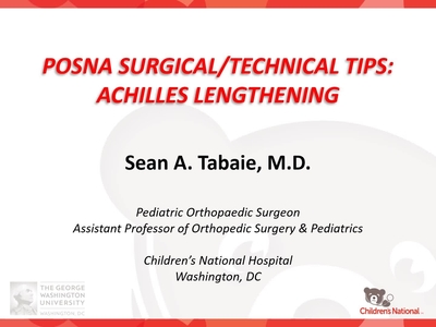 Achilles Tendon Lengthening - POSNAcademy